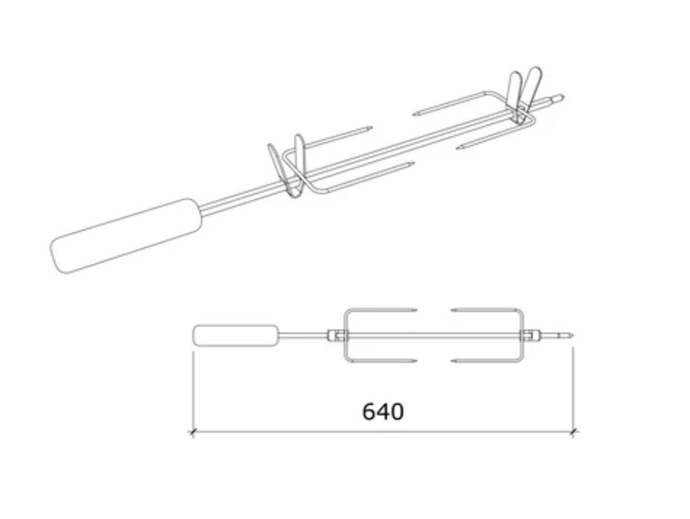 Rooster Braai Co Wall Mount Braai: Hand Rotisserie CHICK STICK – craft ...